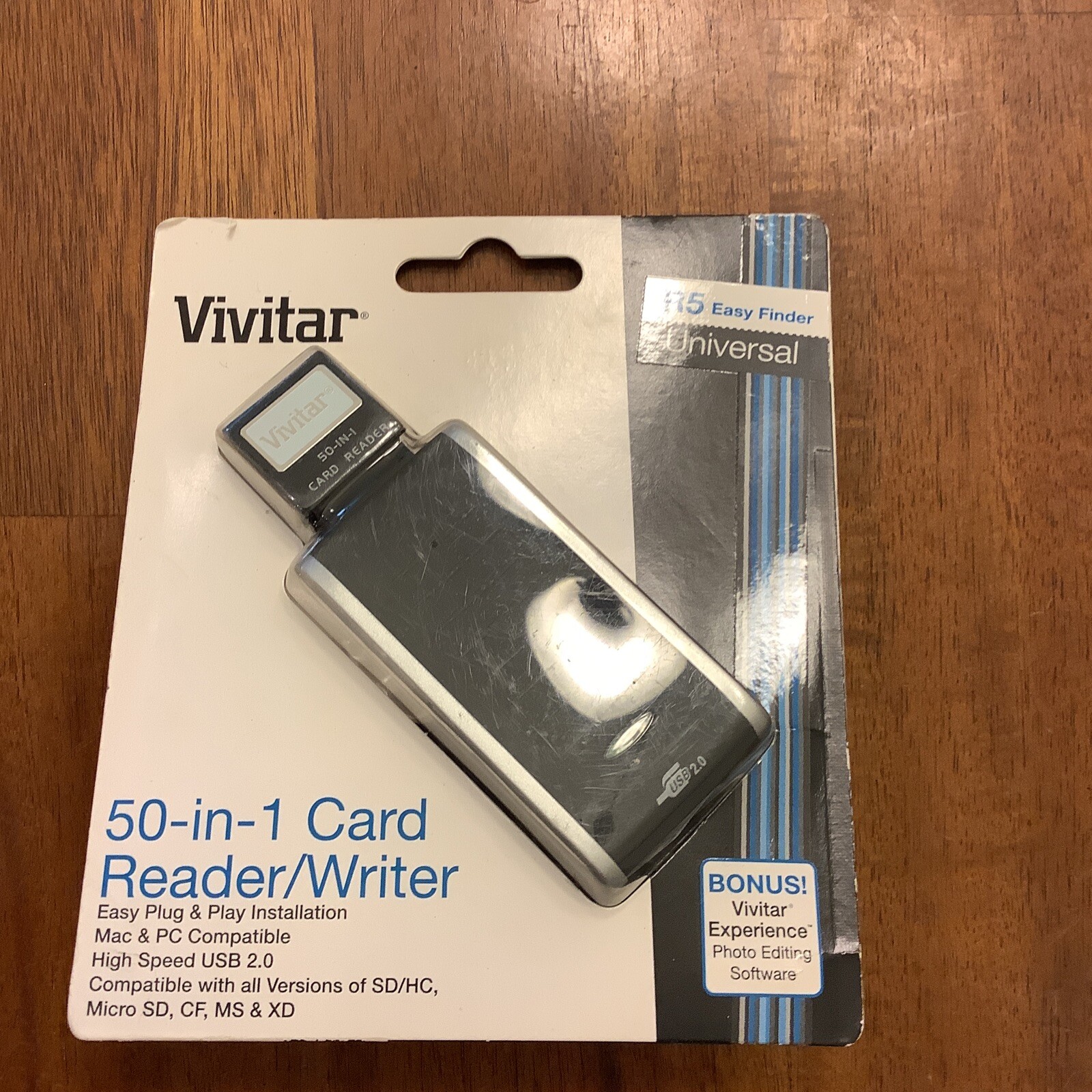 VIVITAR 50-IN- 1 CARD READER/WRITER VIV-RW-5000-BLK-OD NEW SEALED. B11 ...