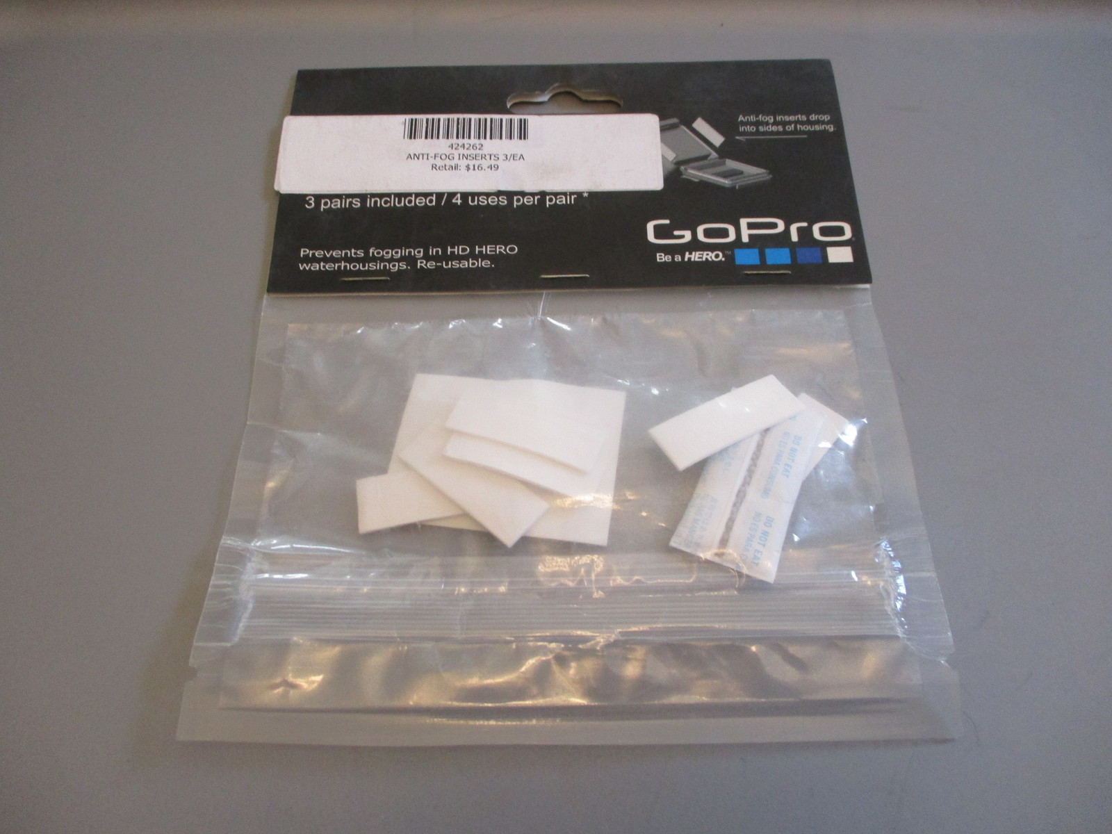 NOS Go Pro Anti-Fog Inserts 3/EA 424262 | eBay
