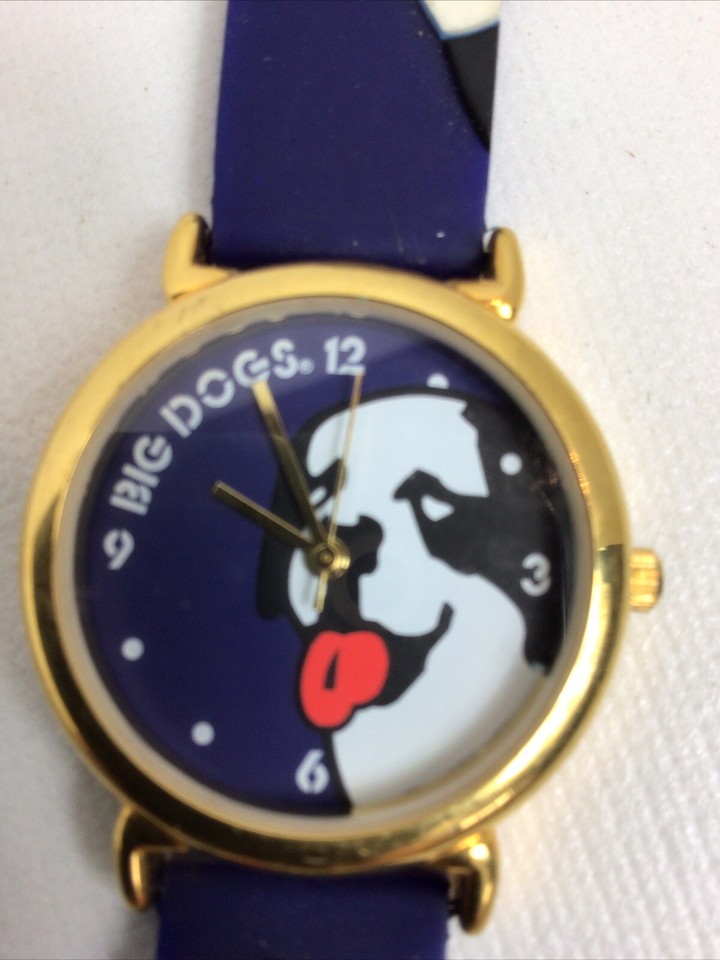 Vintage retired watch Big Dogs collectable blue gold | eBay