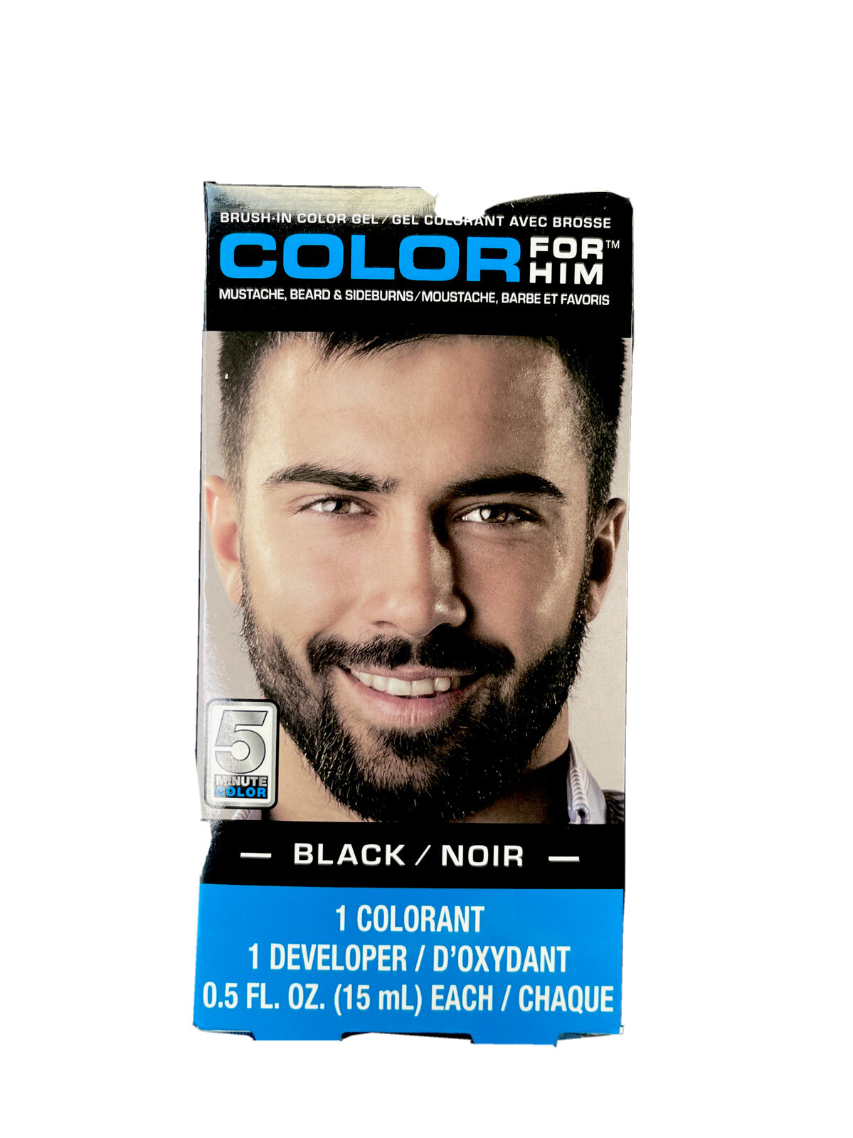 Color For Him Men Mustache Beard Sideburns 5 Min Gel Hair Dye Kits ...