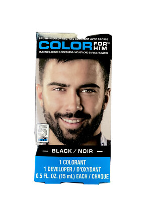 Color For Him Men Mustache Beard Sideburns 5 Min Gel Hair Dye Kits ...