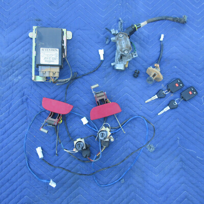 93-97 Ford Probe GT V6 2.5 Key Fob Lock Set Door Ignition Cylinder ...