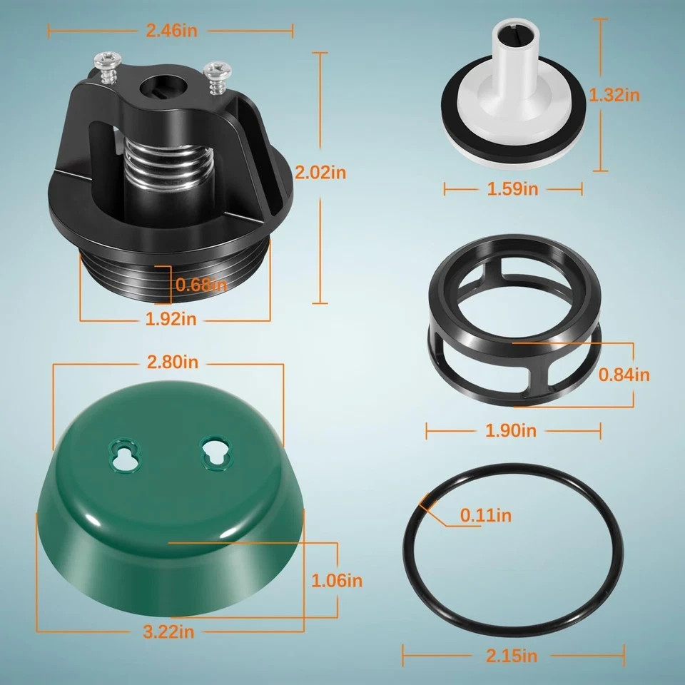 1" Float & Bonnet Complete Repair Kit 4A-005-07 for Apollo Backflow /4A ...