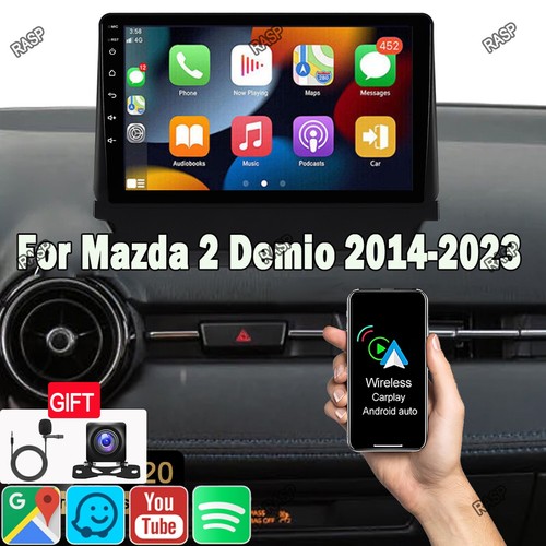 FOR MAZDA 2 DEMIO 2014-2023 ANDROID 13 CARPLAY CAR STEREO RADIO GPS ...