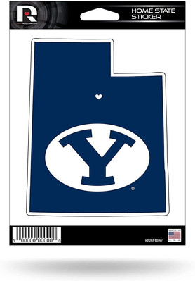 Brigham Young University Cougars BYU 5 Inch Sticker Decal, Home State ...