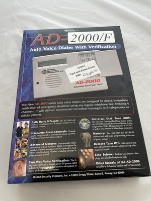 AD-2000F Automatic Voice/Pager Dialer NEW IN BOX | eBay