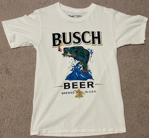 Men’s Small Busch Beer T-Shirt Fishermen Beer, New Without Tags, eBay’s ...