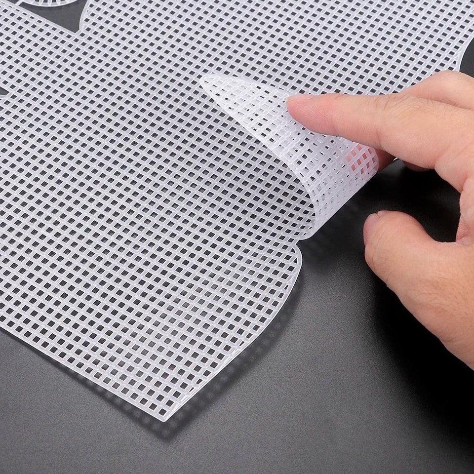 5Pcs Clear Plastic Mesh Sheets, Mini Wallet-Shaped Mesh, Hand-DIY Woven ...