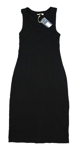 Universal Threads Sleeveless Ribbed T Shirt Tank Midi Dress Black ...