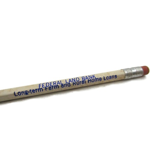 Federal Land Bank Farm and Rural Home Loans Advertising Pencil Vintage ...