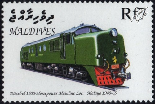 Malayan Railways English Electric KTMB Class 20 Diesel Train Locomotive ...