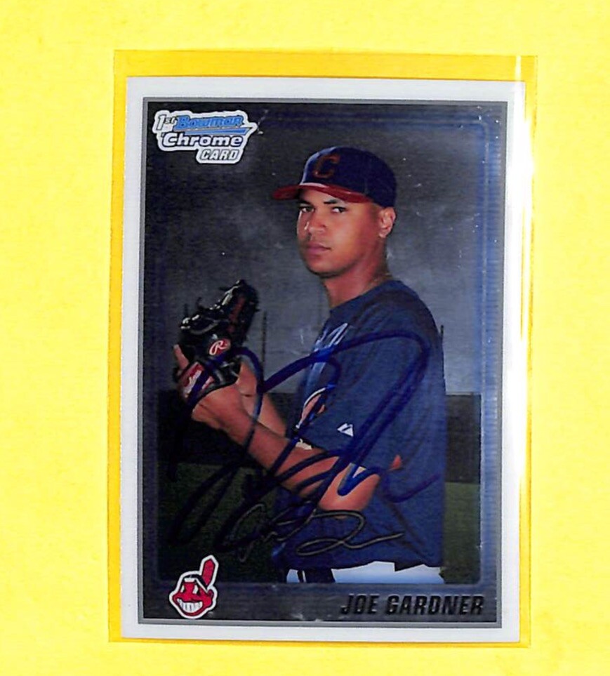 Joe Gardner Signed Auto Autograph 2010 Bowman Chrome 1st Card BCP142 ...