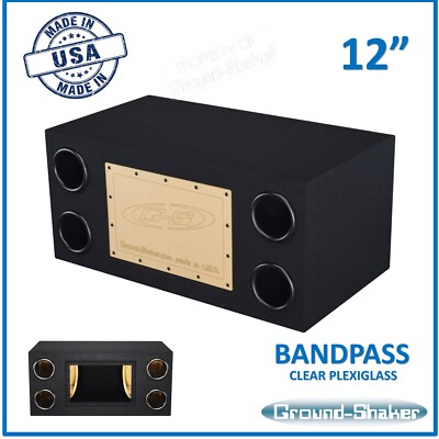12" Bandpass Sub Box / 12" Dual Ported Subwoofer Enclosure Vented Sub ...