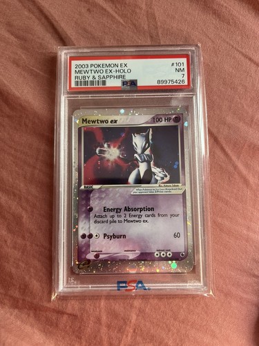 2003 POKEMON EX RUBY & SAPPHIRE #101 MEWTWO EX-HOLO PSA 7 | eBay