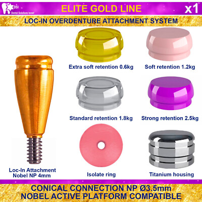 DSI Dental Implant Conical Loc-In NP Nobel Active Overdenture ...