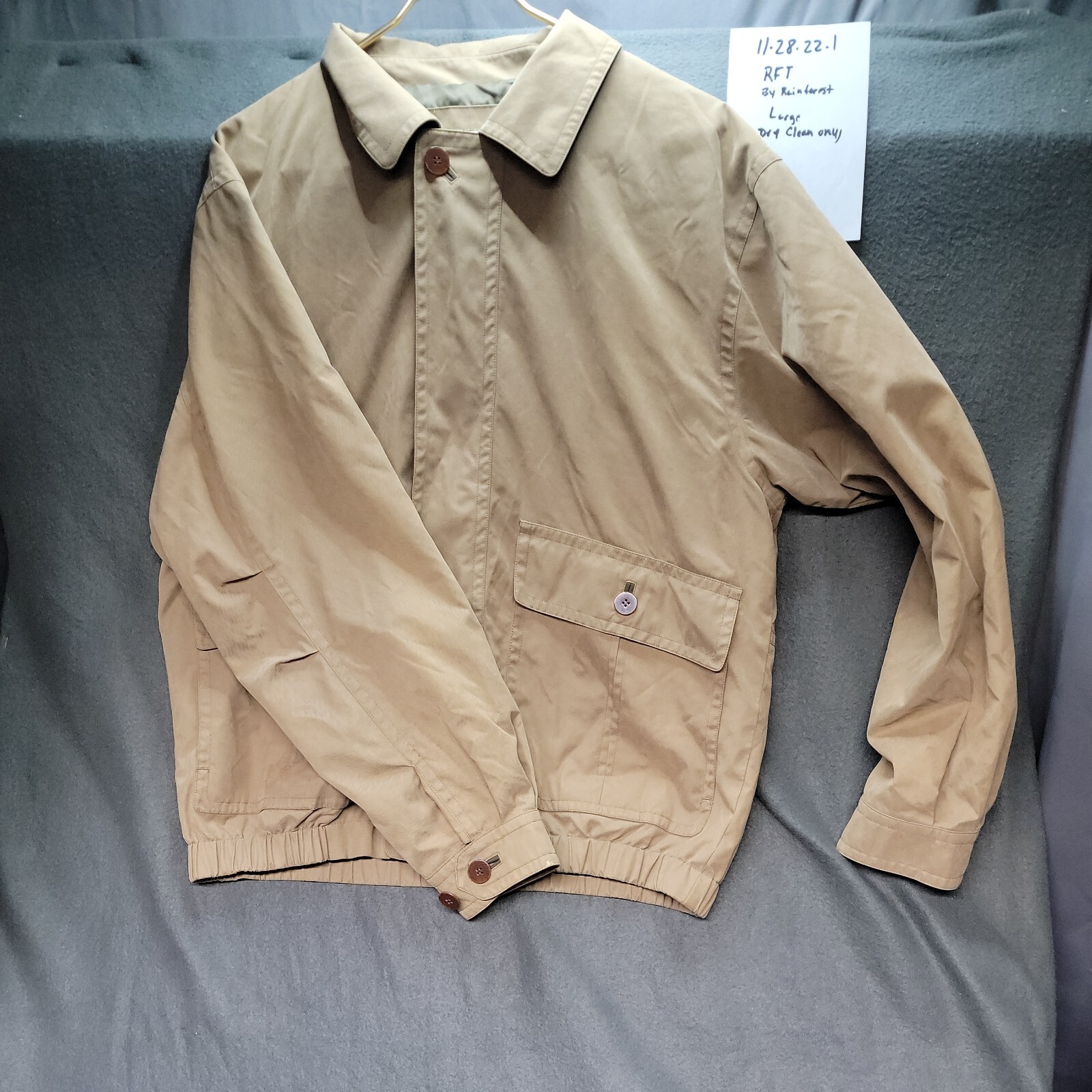 RFT by Rainforest mens Jacket Coffee lining With Crea… - Gem