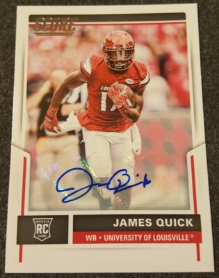 2017 SCORE ROOKIE AUTOGRAPH JAMES QUICK RC ROOKIE* NRMT* | eBay