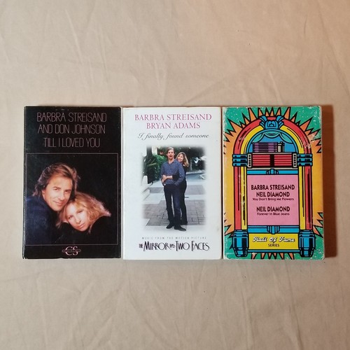 Barbra Streisand Lot Of 3 DUETS Set Cassette Single Cassingle NOT CD 12 ...