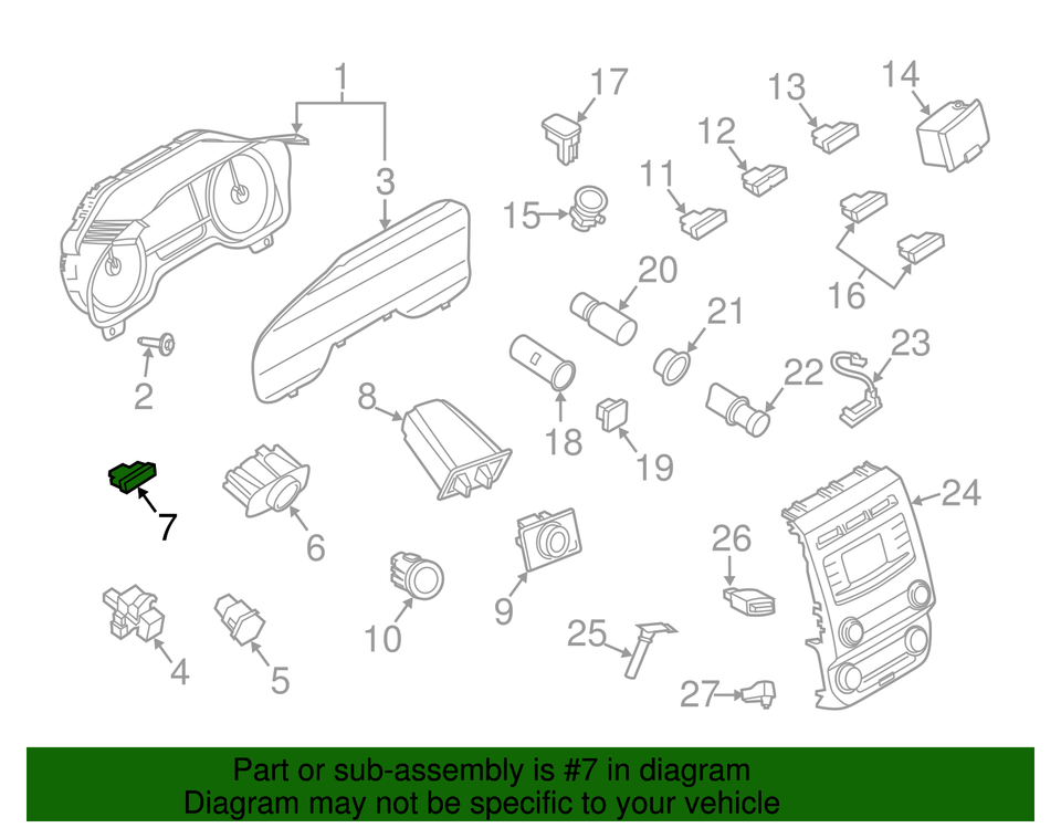 Genuine Ford Switch Assembly JL1Z-13D730-FA | eBay