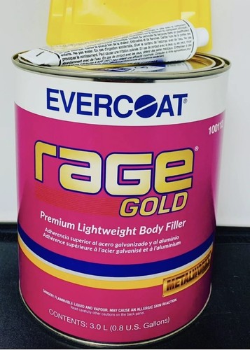 Evercoat 112 Rage Gold Gallon with Hardener & Free Spreaders FIB.112 | eBay