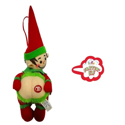 Farting Elf 8 Inch Christmas Tree Ornament-Deck the Halls-Funny Gag ...