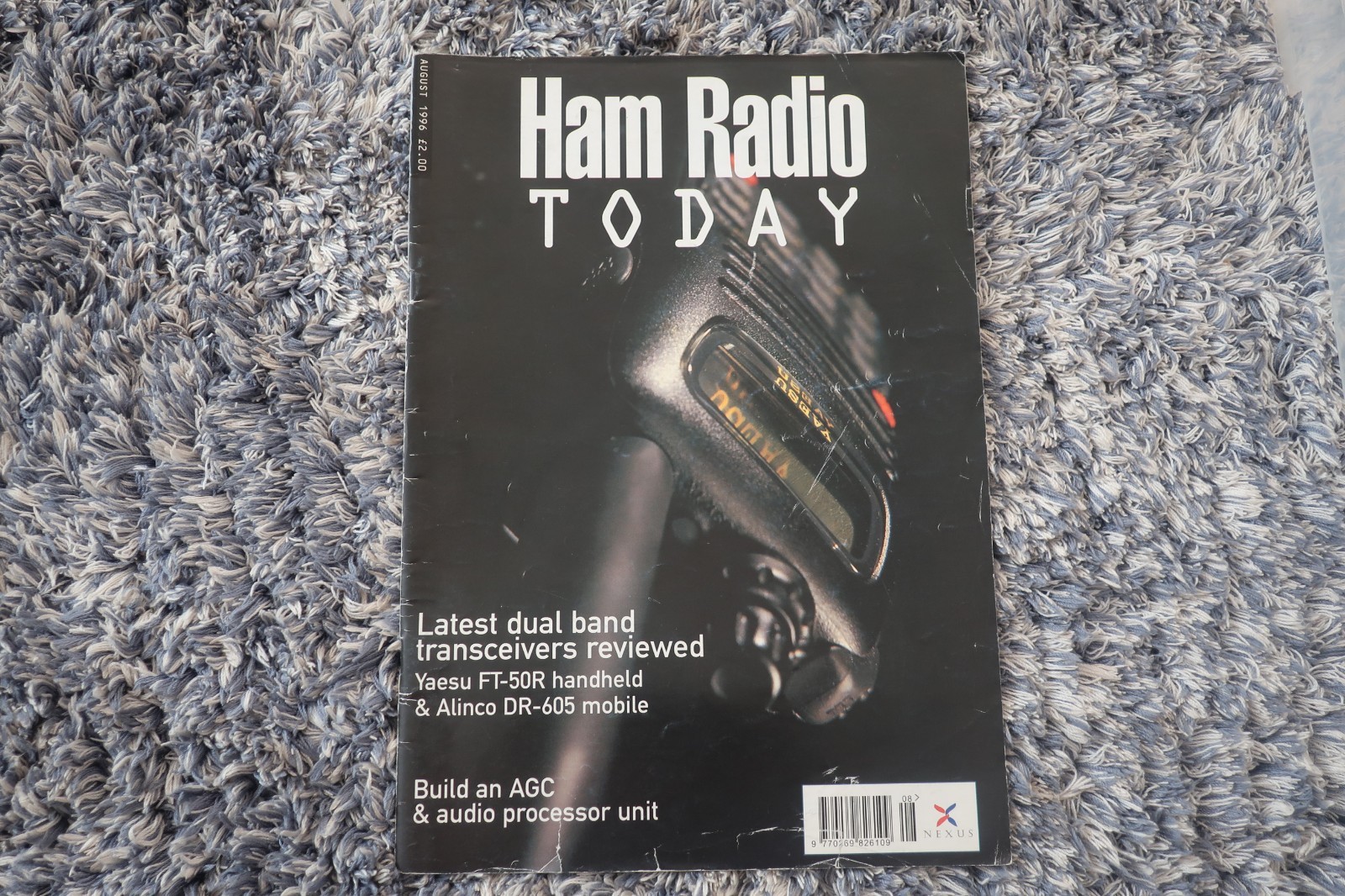 HRT SCANNERS HAM RADIO TODAY MAGAZINE AUGUST 1996 YAESU FT-50R ALINCO ...