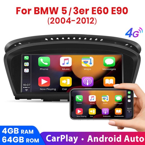 Autoradio CarPlay pour BMW Série 5 E60 E61 E63 E64 E90 E91 E92 4G Android... | eBay