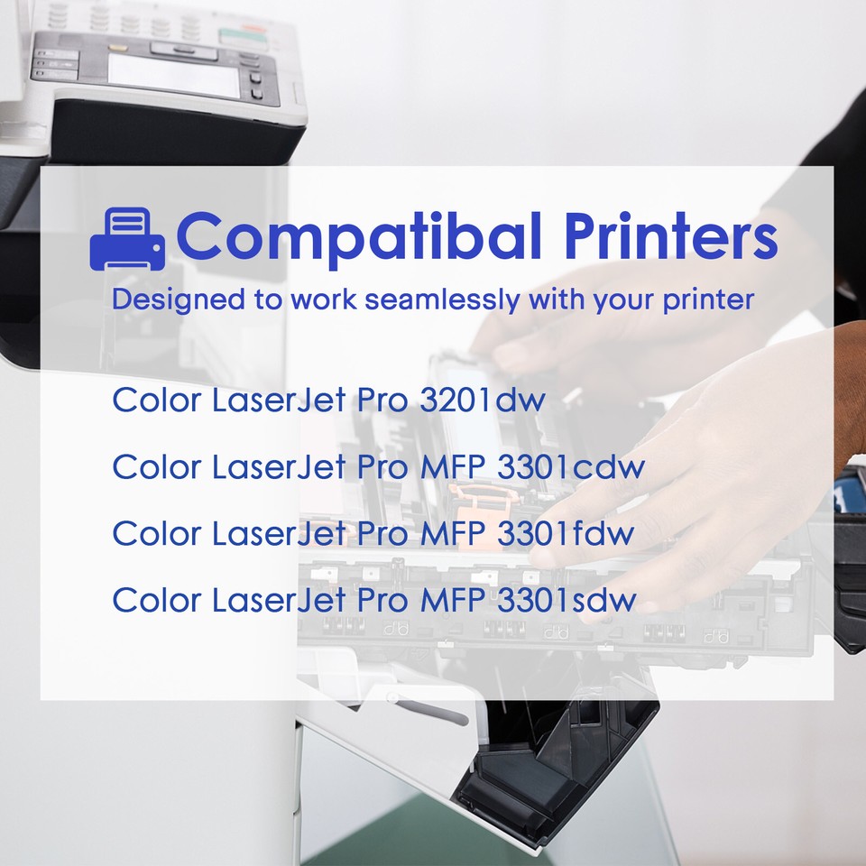4Pack CYBM W2180A Color Toner Fit For HP LaserJet Pro 3201dw MFP ...