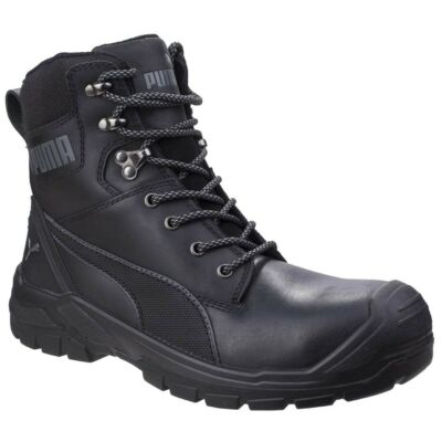 Mens Puma Conquest WP S3 Side Zip Metal-Free Work Safety Boots Sizes 7 ...