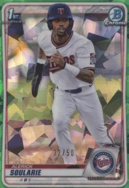 2020 Bowman Chrome Draft Sapphire Edition - Alerick Soularie #BD-94 ...