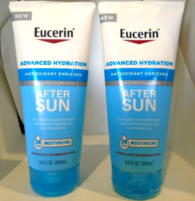 2 Eucerin After Sun Advanced Hydration Fresh & Cool Feeling Lotion, 6 ...