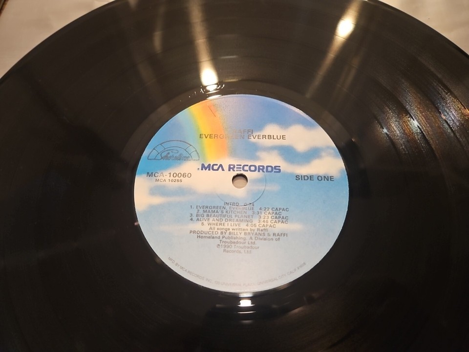 Raffi - Evergreen Everblue LP Record 1990 MCA-1060 NM Vinyl RARE OOP | eBay