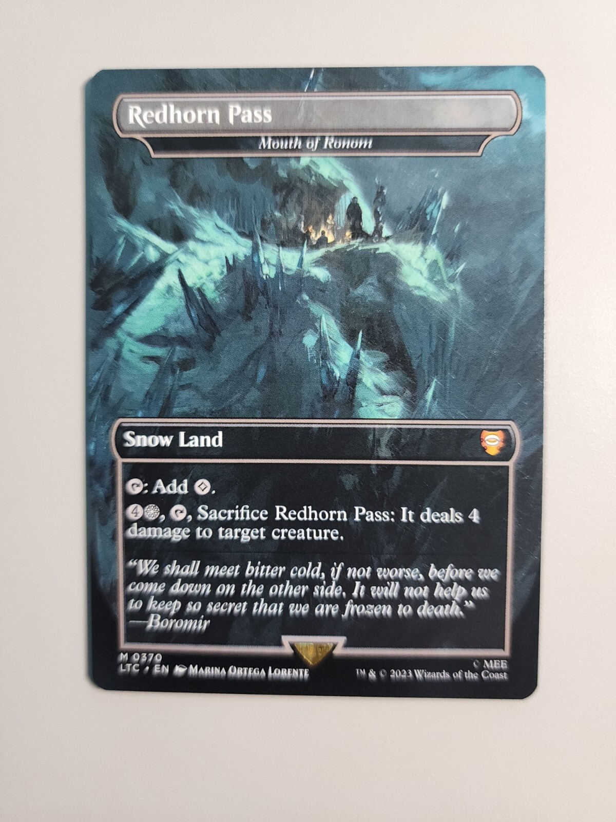 MTG Redhorn Pass - Mouth of Ronom Commander: The Lord of the Rings ...