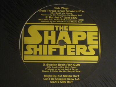 THE SHAPE SHIFTERS TRIPLE THREAT 12" OG '98 RARE L.A. INDIE RAP 2MEX ...