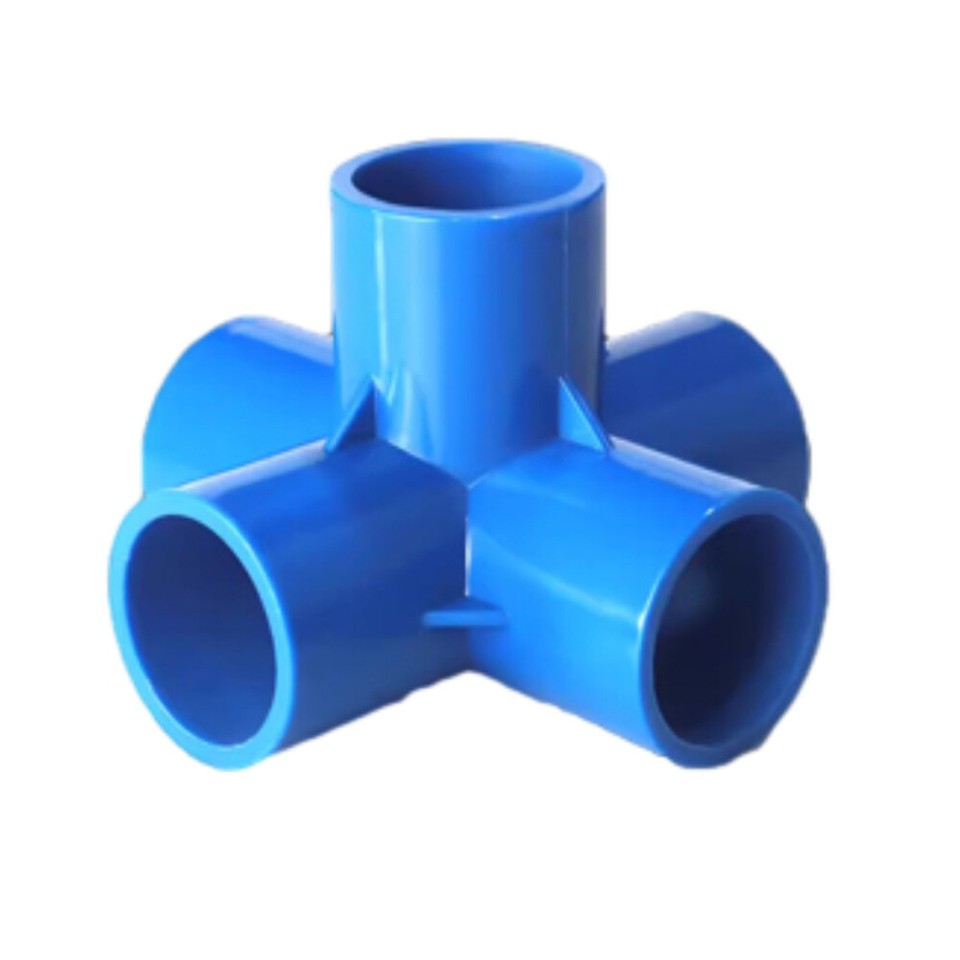 PVC 5-Way Elbow 20mm-50mm Solvent Weld Pressure Pipe Connector White ...