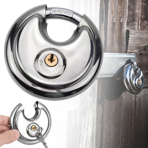 Waterproof Round Pie Lock Rust-proof Keyed Padlock Durable Round ...