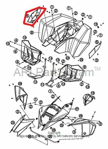 NEW OEM KTM 450 525 XC 505 SX ATV RIGHT AIR BOX INTAKE PANEL ORANGE | eBay