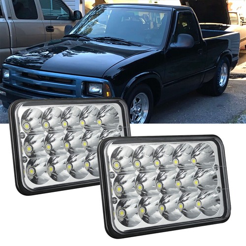 Pair 4x6" LED Headlights Hi/Lo Sealed Beam for For Chevrolet S10 1995 ...