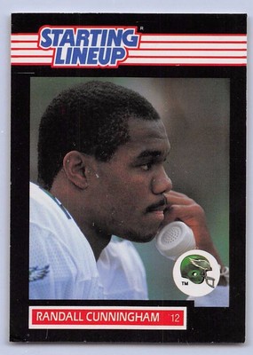 1989 RANDALL CUNNINGHAM Kenner Starting Lineup Football Card ...