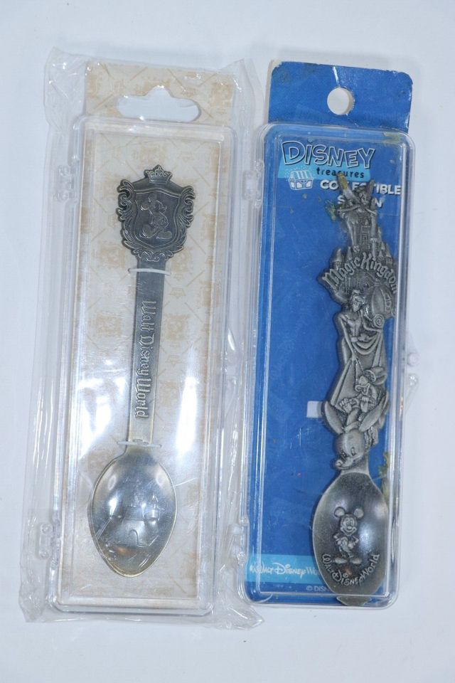LOT OF 4 DISNEY SOUVENIR SPOONS MAGIC KINGDOM WALT DISNEY WORLD ...