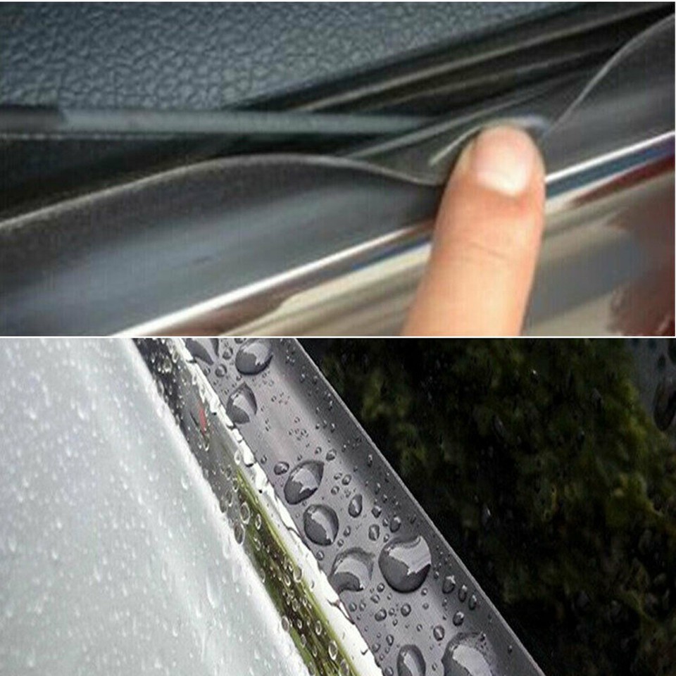 4M Rubber Seal Strip Car Front Rear Side Window Trim Edge Moulding ...