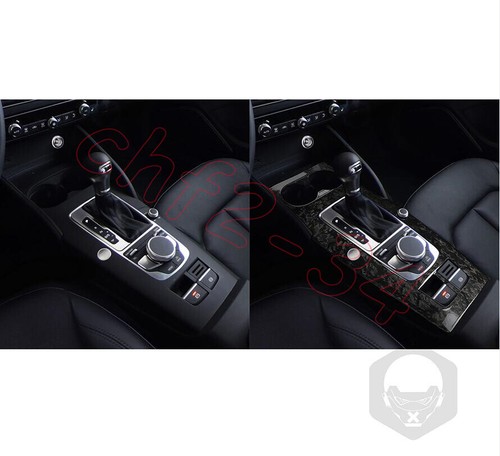 Dry carbon fiber forging Gear Shift Box Panel Cover trim For Audi A3 S3 ...