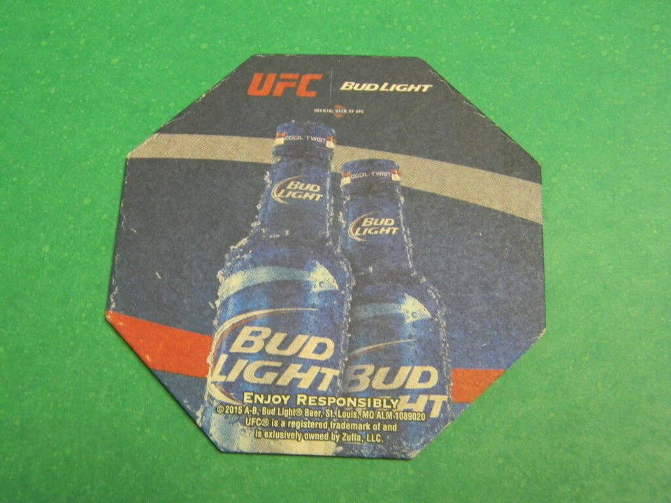 RARE BUD LIGHT BEER COASTER UFC CAIN VELASQUEZ RONDA ROUSY FIGHTING ...