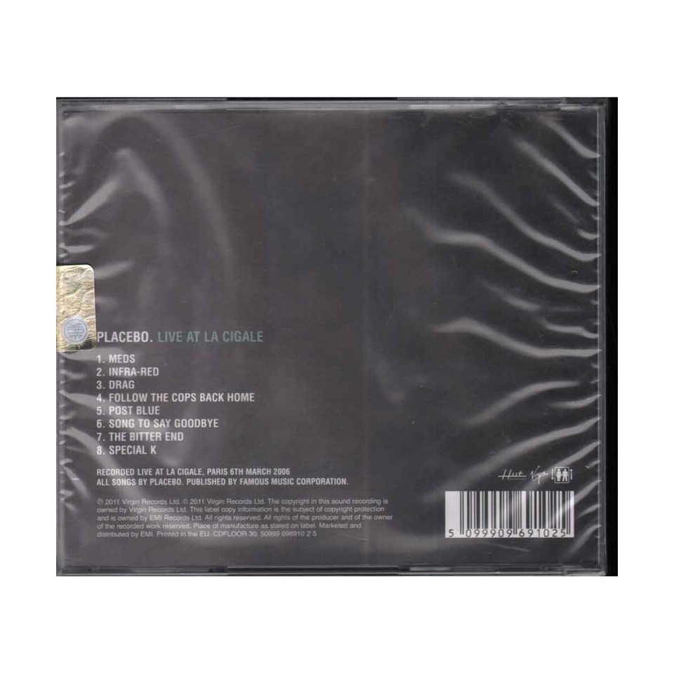 Placebo CD Live At La Cigale/Emi Sigillato 5099909691025 | eBay