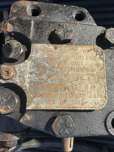 Mopar 3609285 A/C Parts Air Compressor RV2 Dodge Dart Van Plymouth ...