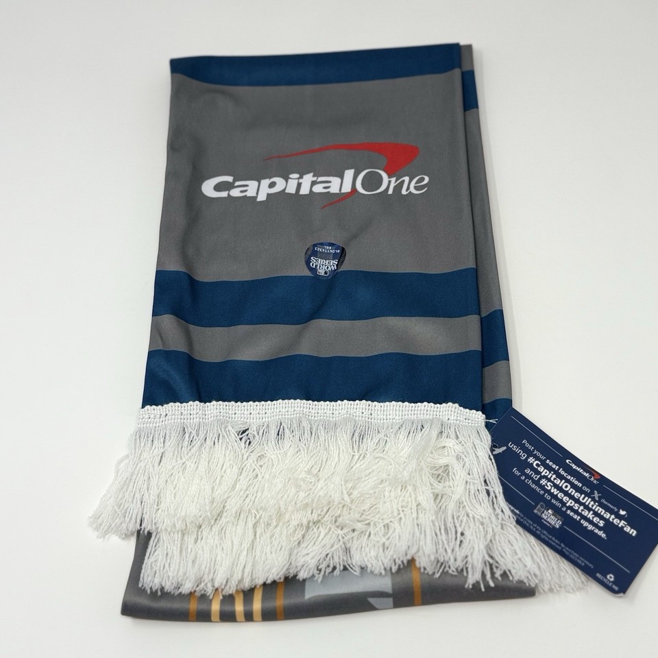 MLB AUTHENTICATED 2023 WORLD SERIES SCARF FROM DBACKS RANGERS GAME 3 ...