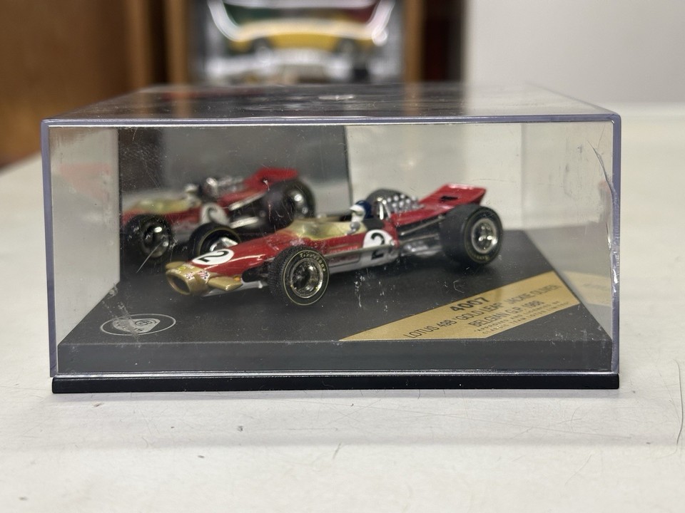 1:43 QUARTZO F1 race car #2 LOTUS 49B Jackie Oliver 1968 Belgium GOLD ...