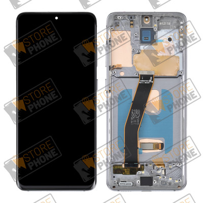 Ecran LCD Complet Samsung Galaxy S20 4G SM-G980 / S20 5G SM-G981 Gris ...