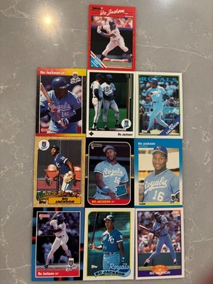 BO KNOWS BASEBALL! Bo Jackson baseball cards - lot of 10 - Including ...