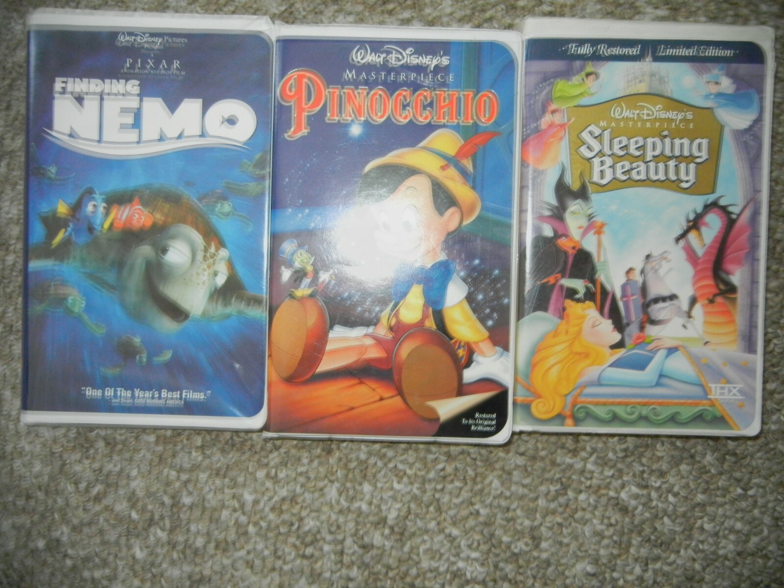9 Disney VHS Tapes - 6 Black Diamond, 2 Masterpiece Collection + 1 ...